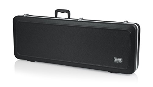 Gator Cases Deluxe ABS Molded Case for Strat/Tele Style Electric Guitar with Internal LED Lighting (GC-ELECTRIC-LED),Black