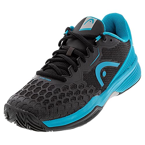 HEAD Junior's Revolt Pro 3.5 Tennis Court Shoes for Kids-Raven/Capri, 2, 2 US Unisex Big