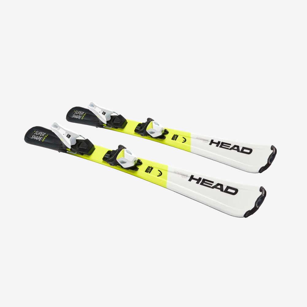 HEAD Supershape Team Easy JRS Skis w/JRS 4.5 GW Bindings Kids Sz 127cm