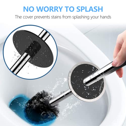 SetSail Toilet Bowl Brush and Holder Compact Size Toilet Brushes for Bathroom with Holder & SetSail Toilet Bowl Brush and Holder, 2 Pack Compact Size Toilet Brushes for Bathroom with Holder
