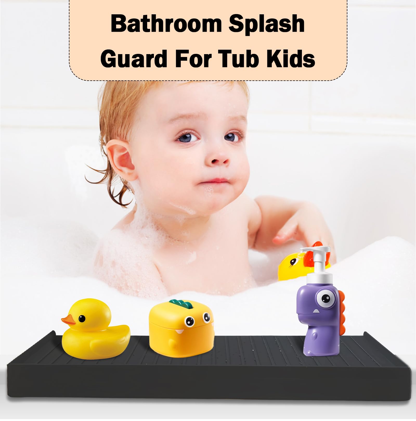 Silicone Sink Edge Protectors, Kitchen Sink Splash Guards, 4" x 20" Multifunction Sink Accessories, Splash Guard For Bathtub Sink, Countertop Protectors For Granite/Quartz Kitchen Sink