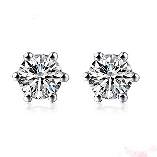 G&S Diamonds Diamond Earrings Studs for Women 1/5 Carat in Platinum 900