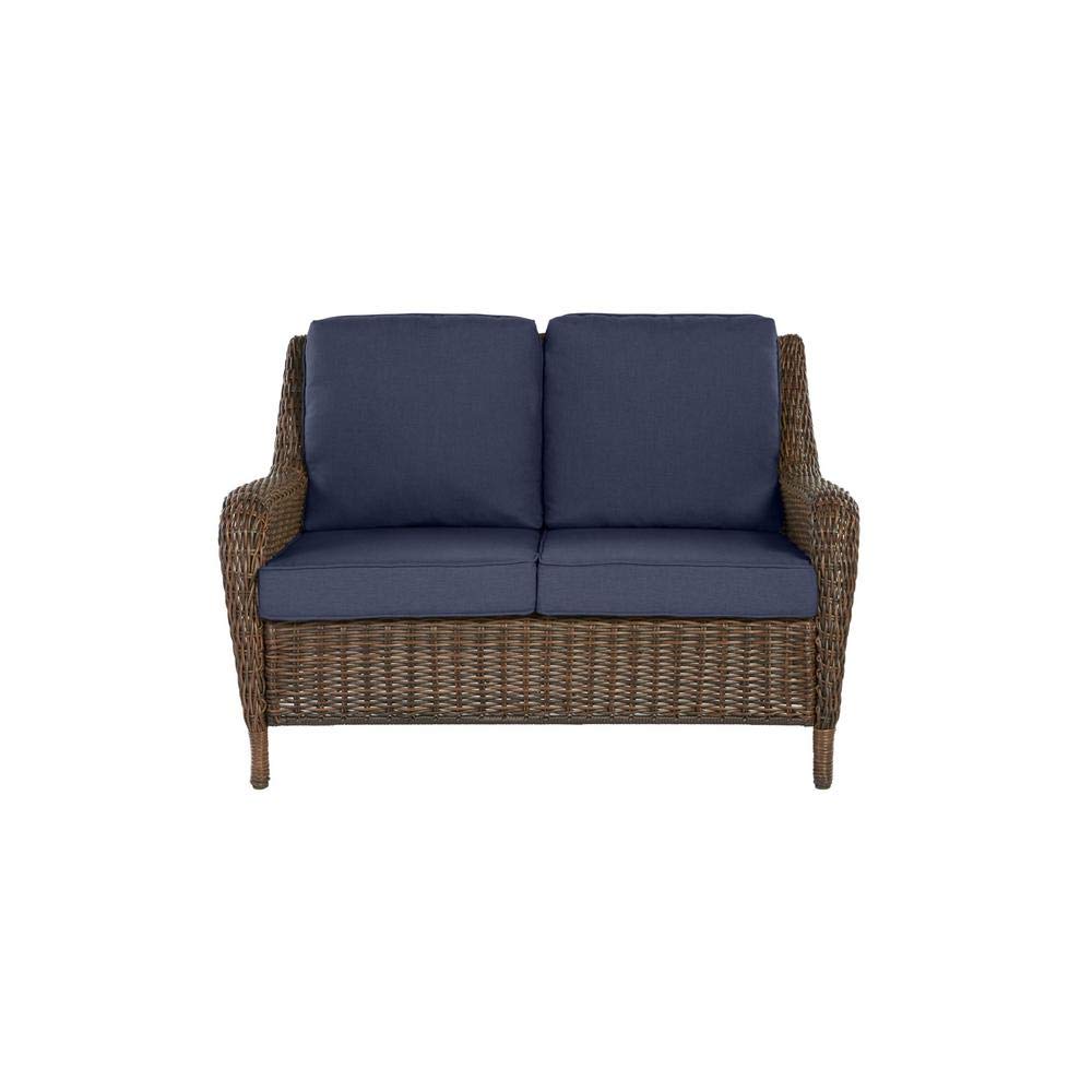 Hampton Bay Beacon Park Wicker Outdoor Swivel Lounge Chair (1, Brown)