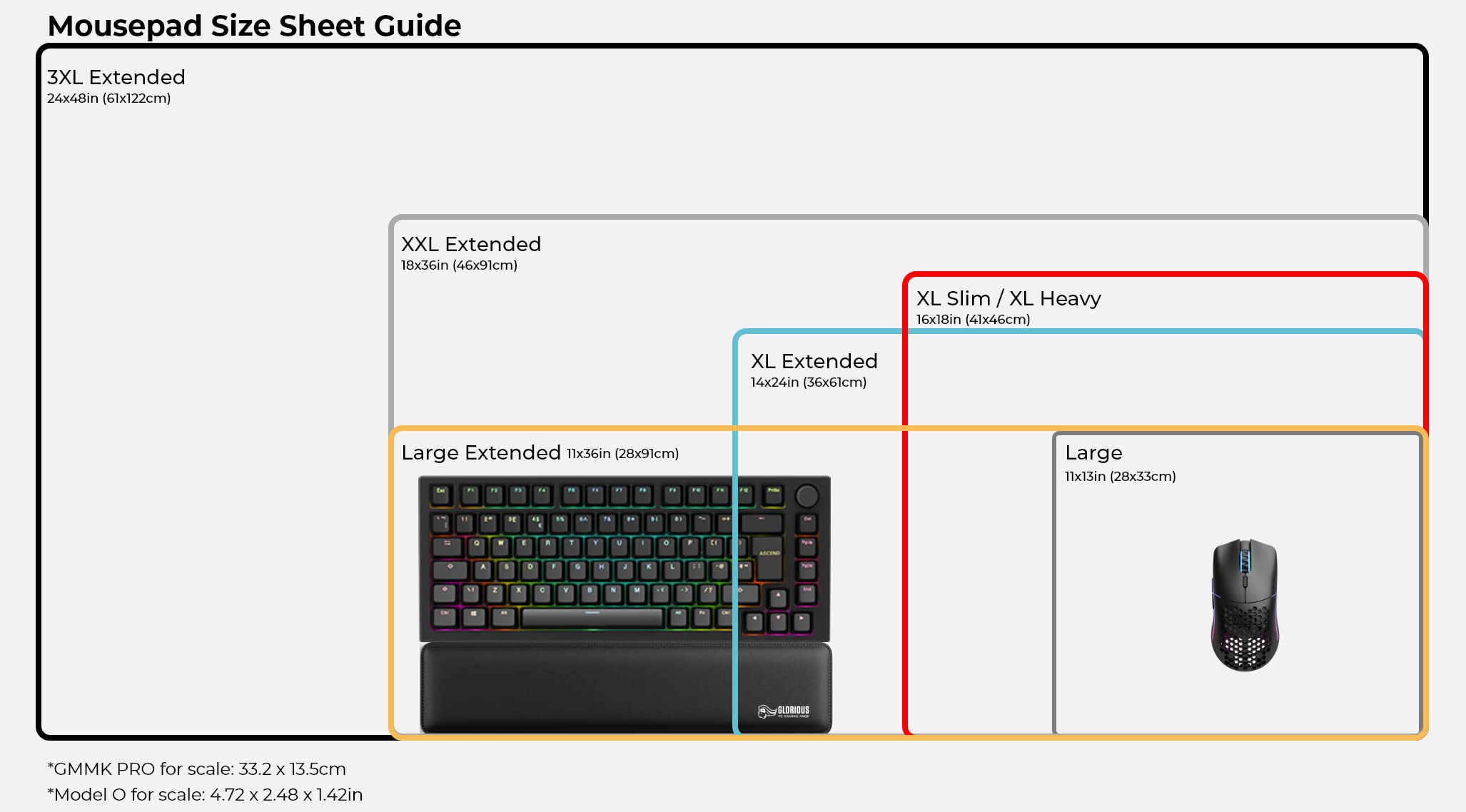 Glorious XL Gaming Mouse Mat/Pad - Stealth Edition- Large, Wide (XL) Black Cloth Mousepad, Stitched Edges | 16"x18" (G-XL-Stealth)