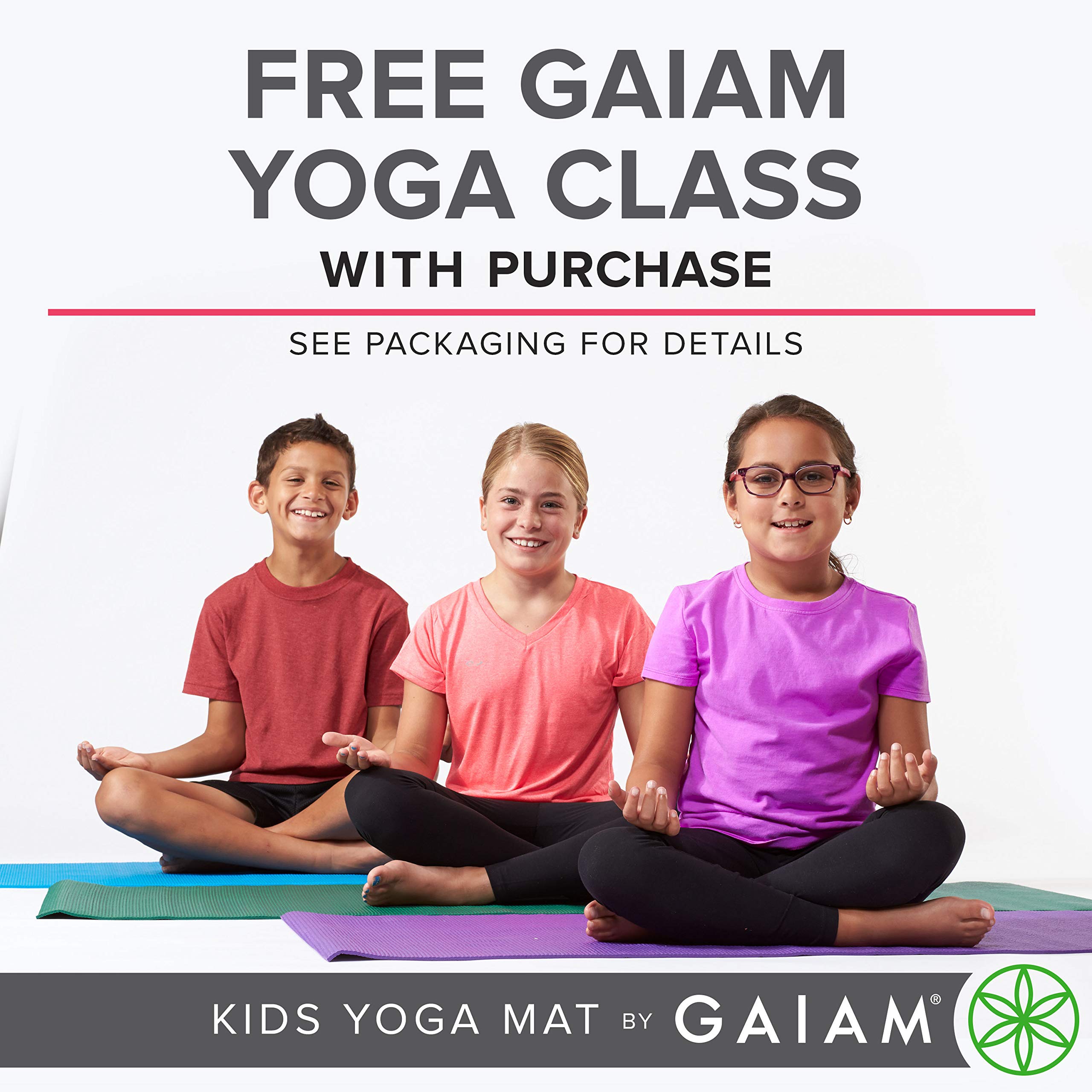 Gaiam Kids Yoga Mat Exercise Mat, Yoga for Kids with Fun Prints - Playtime for Babies, Active & Calm Toddlers and Young Children, Owl, 3mm