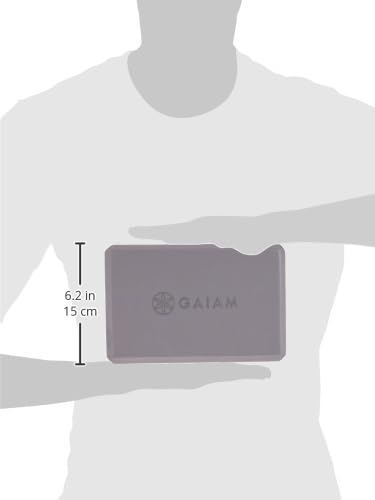 Gaiam Yoga Block - Supportive Latex-Free Eva Foam - Soft Non-Slip Surface with Beveled Edges for Yoga, Pilates, Meditation - Yoga Accessories for Stability, Balance, Deepen Stretches