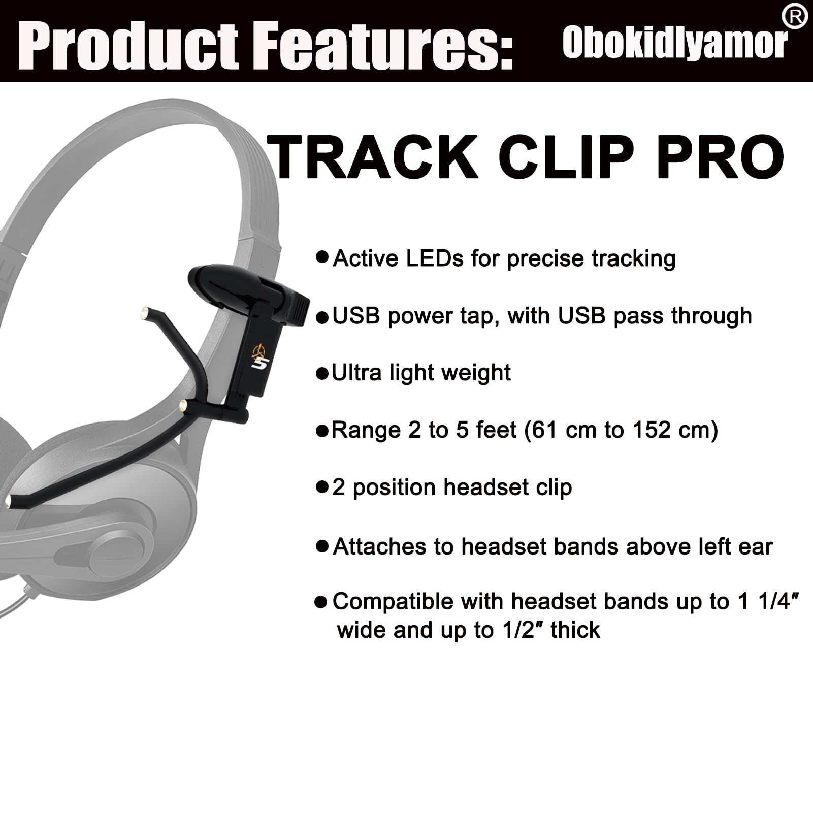 Head Aiming Flight Simulation Flight Race Car Accessories For TrackIR5/TrackNP5 Head Tracking System For Flight And Racing Game For ArmA DCS DiRT F1 Euro Truck Flight Simulator GTR GTR2 (1 Set(A+B+C))