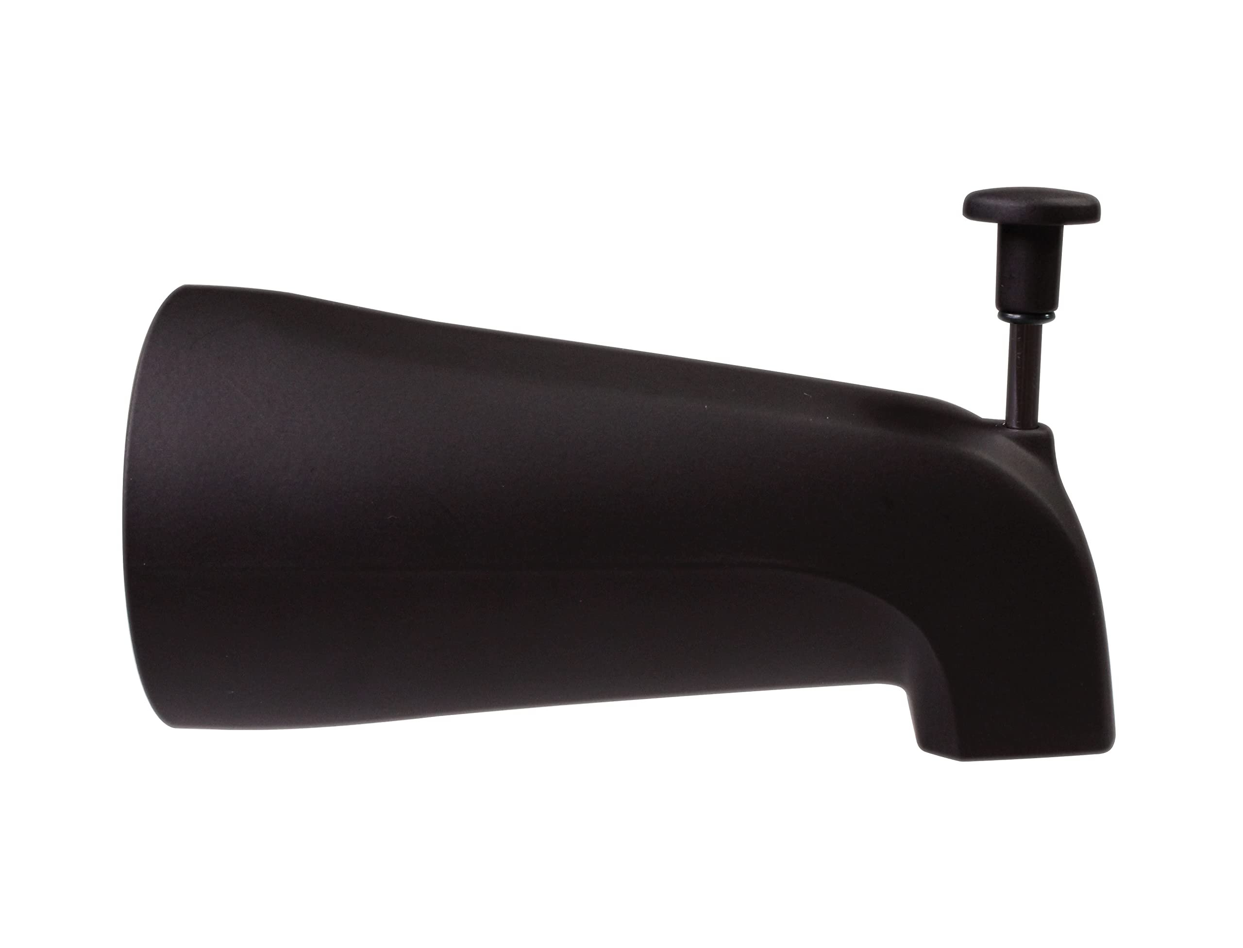 Westbrass E531D-1F-12 5-1/4" Reach Wall Mount Tub Spout with Front Diverter, Oil Rubbed Bronze