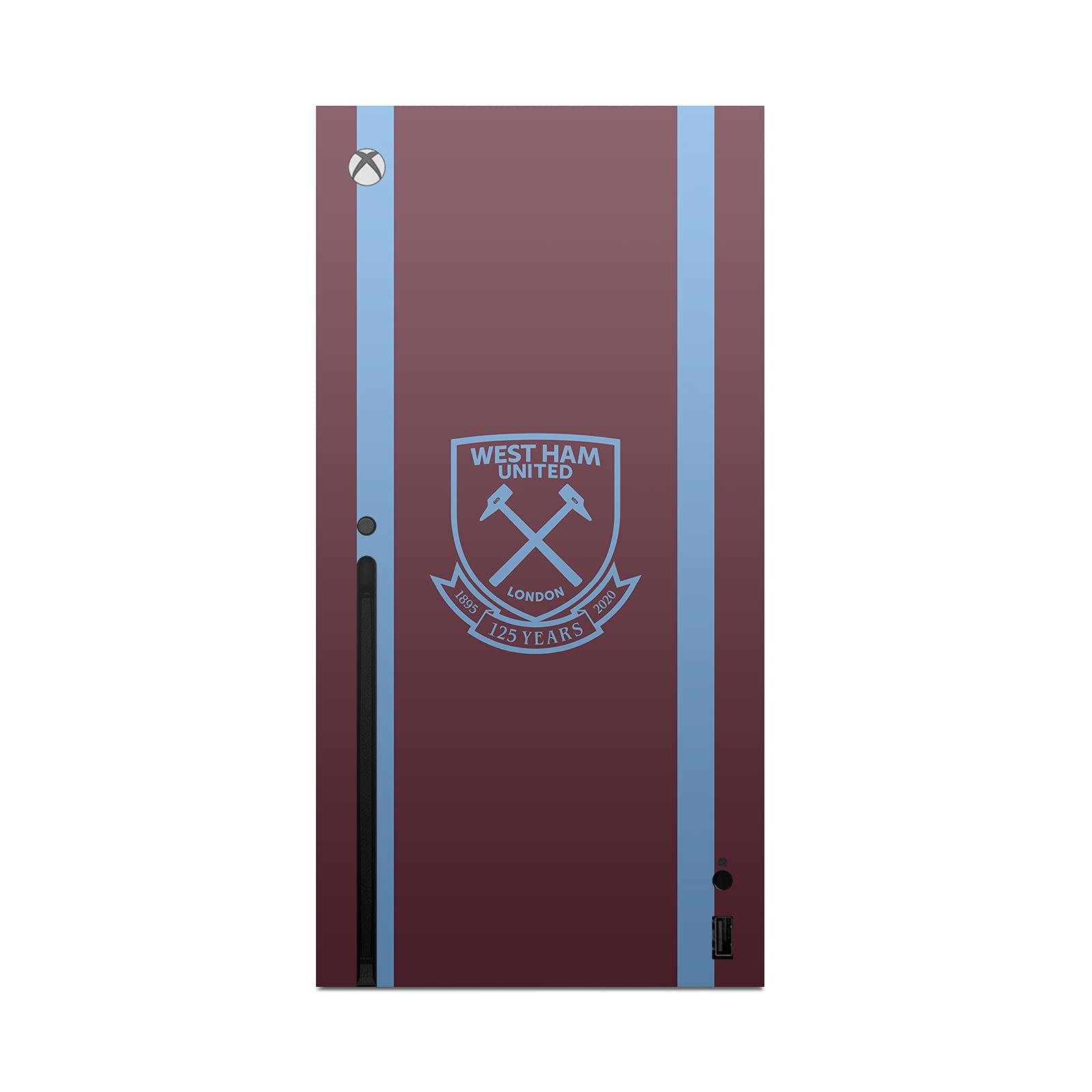 Head Case Designs Officially Licensed West Ham United FC Jersey 2020/21 Home Kit Matte Vinyl Sticker Gaming Skin Case Cover Compatible with Xbox Series X Console and Controller Bundle