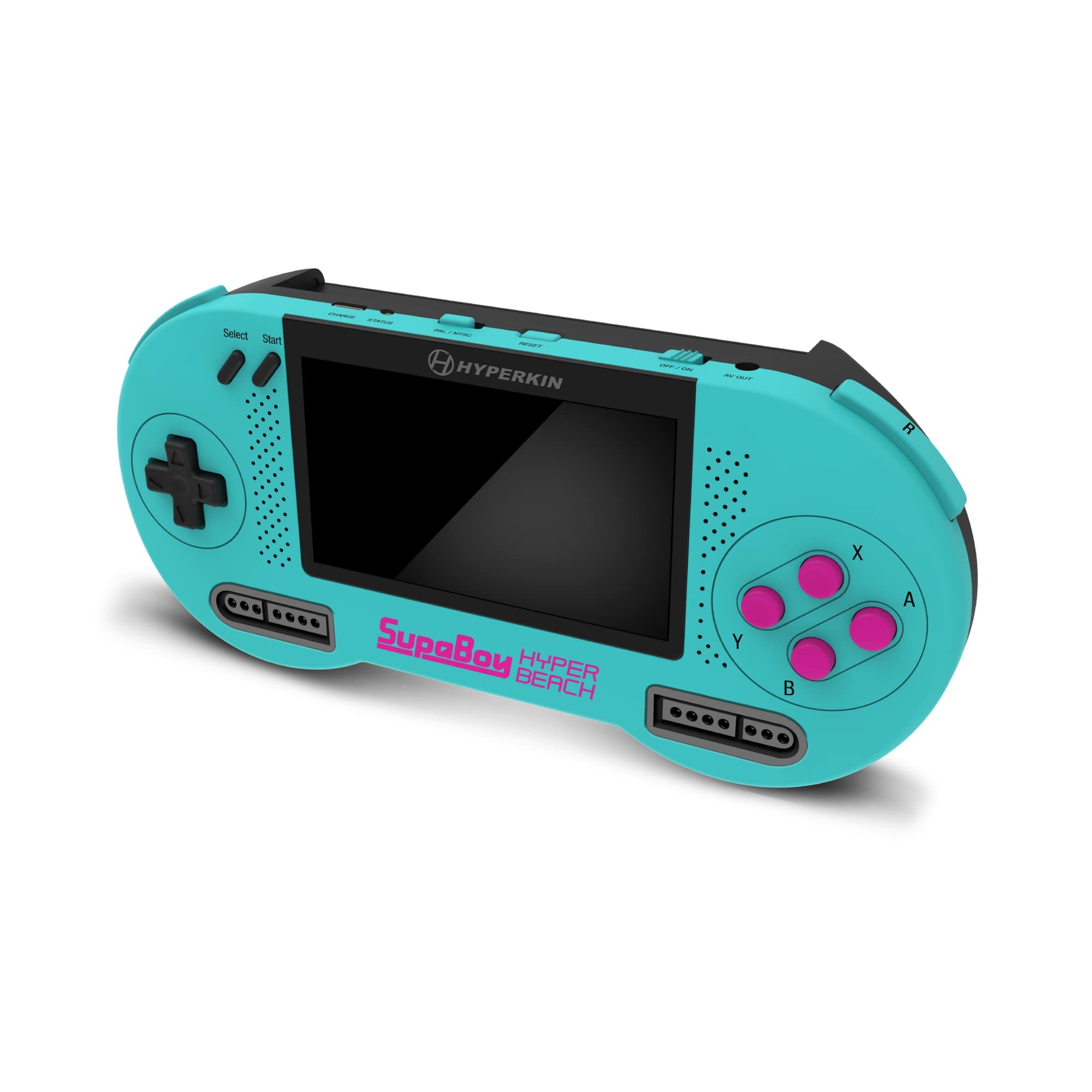 Hyperkin SupaBoy Portable Pocket Console for Super NES/Super Famicom (Hyper Beach) - Super NES;