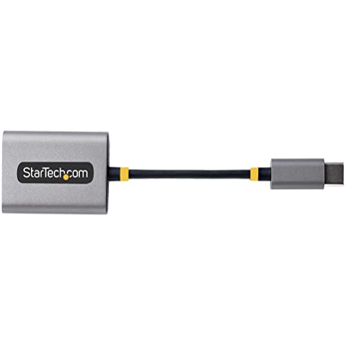 StarTech.com USB-C Headphone Splitter, USB Type C Dual Headset Adapter w/Mic Input, USB C to 3.5mm Audio Adapter/Earphone Dongle, USB C to Audio Jack/Aux Output, 24-bit DAC (USBC-Audio-Splitter)