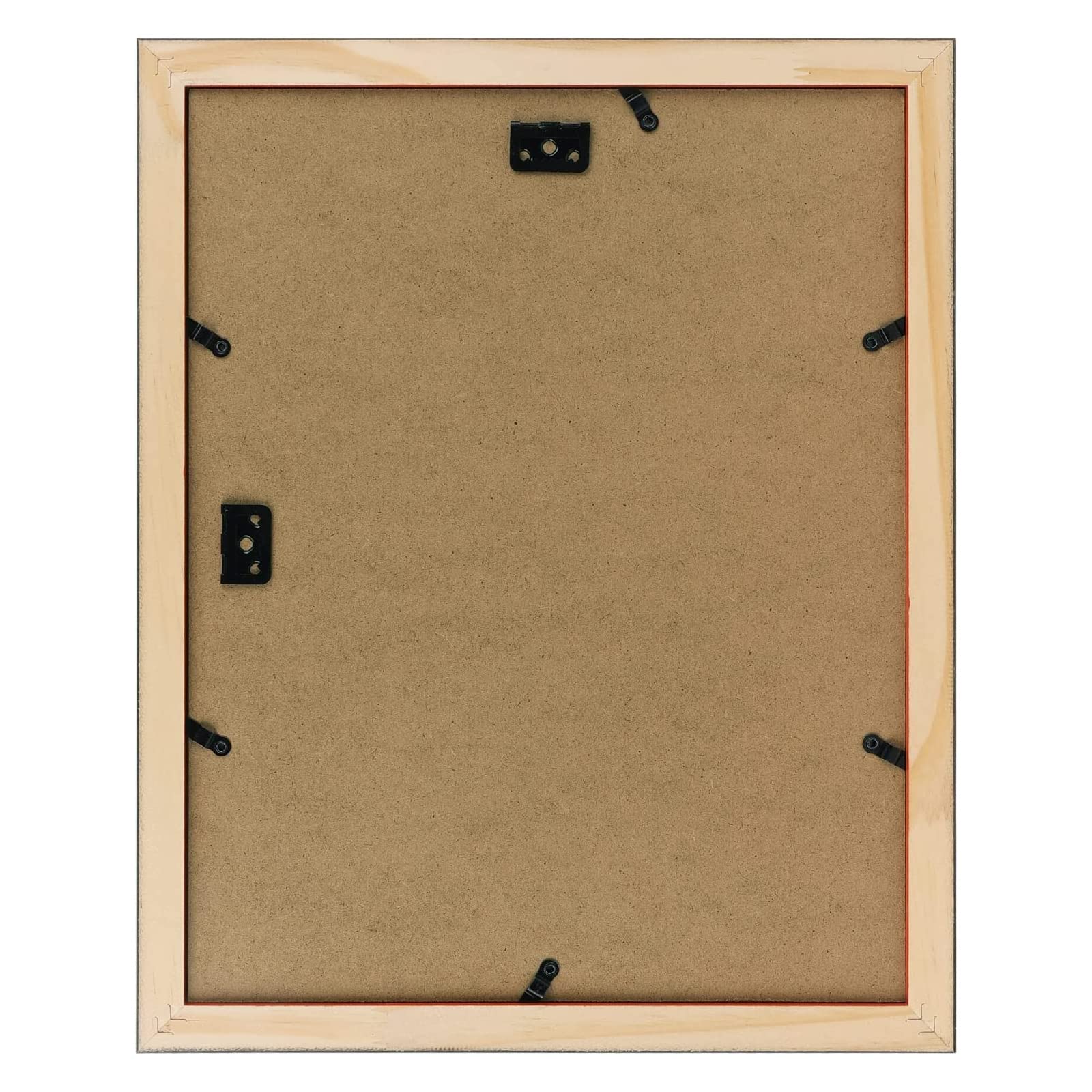 Golden State Art, 11x14 Brown Photo Frame-Display Photos 8x10 with Mat or 11x14 without Mat - Solid Wood, Real Glass (Wall Display) 2 Pack