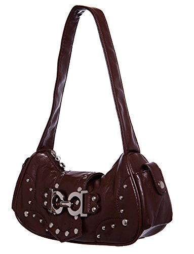 Handbags For All Silver Studded Classical Hobo women handbag Shoulder Handbag