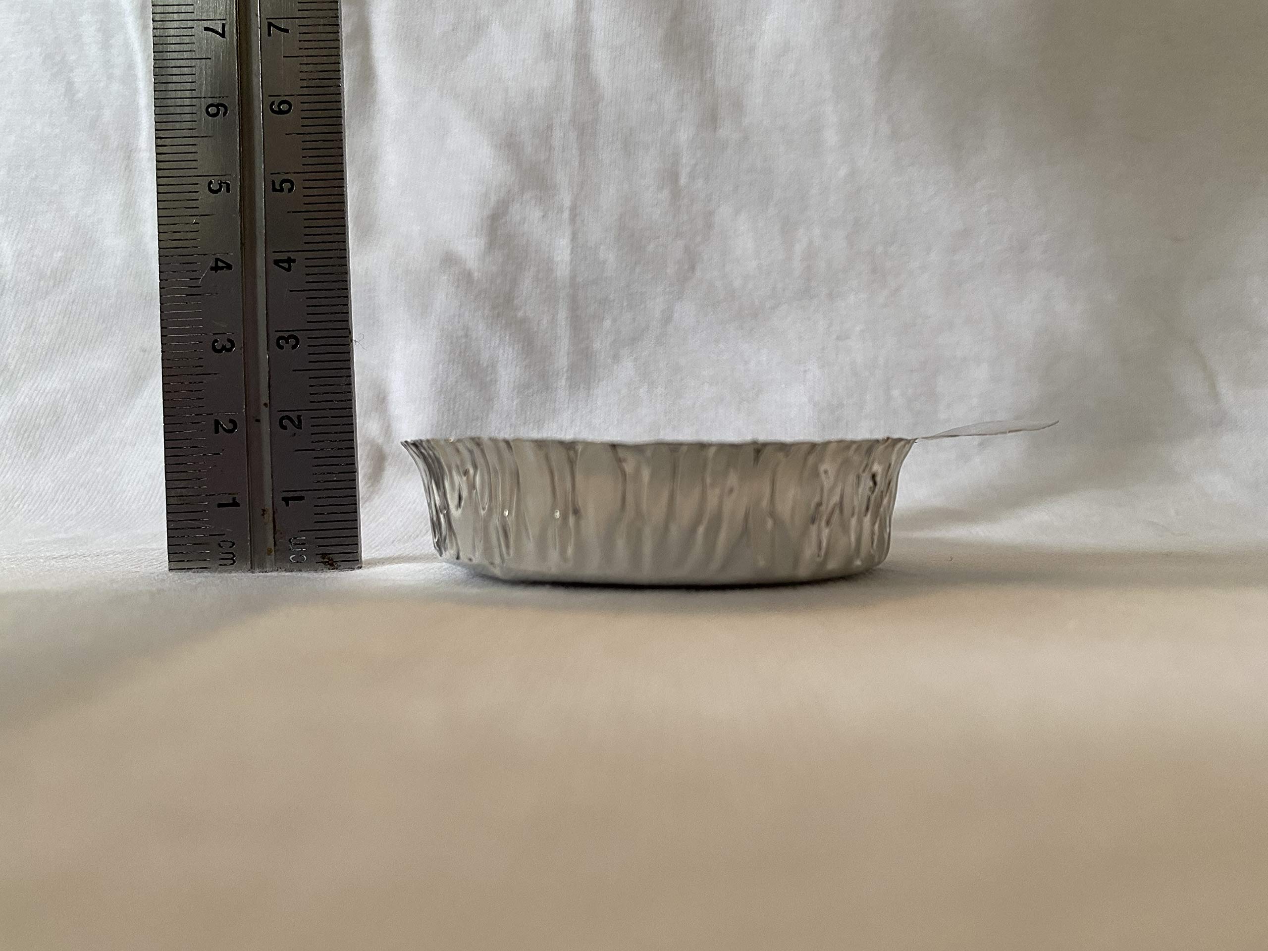 Weighing Boats,W-B57-AL-100, Aluminum, 57mm, Medium, with Handle, Pack of 100