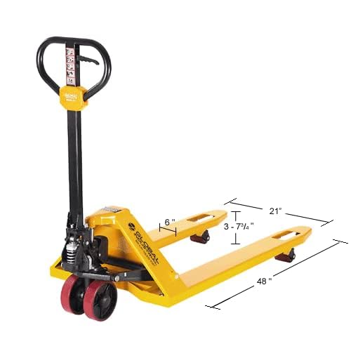 Global Industrial Pallet Truck, 5500 Lb. Capacity, 21 x 48