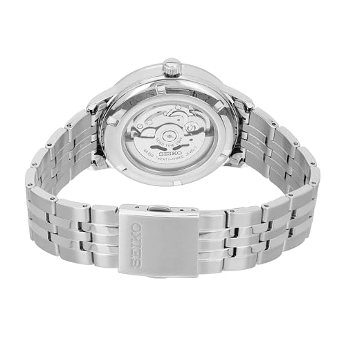 SEIKO Men's Analog Automatic Watch with Stainless Steel Strap SRPH87K1, Blue