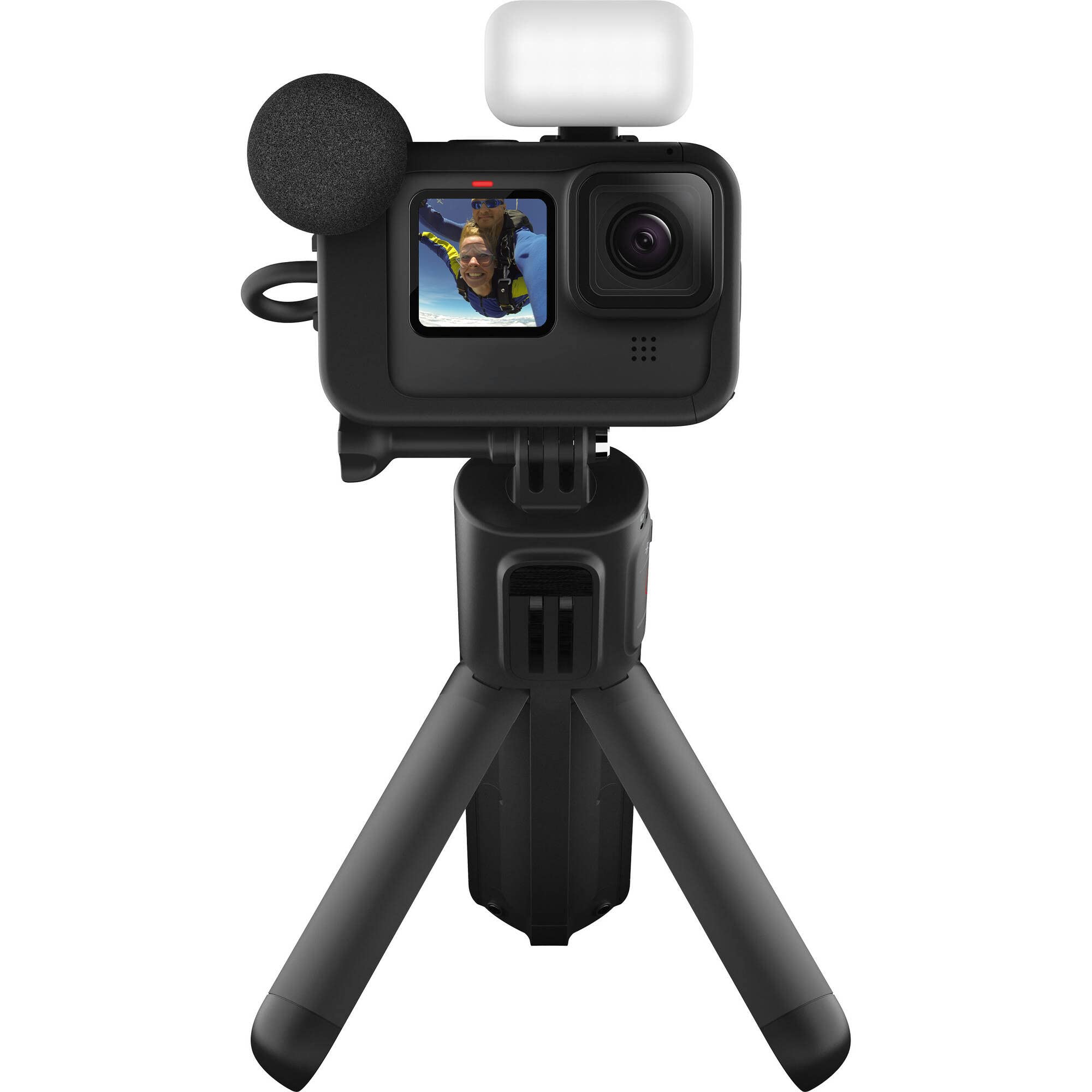 GoPro HERO11 Black Creator Edition - Includes Volta (Battery Grip, Tripod, Remote), Media Mod, Light Mod, Enduro Battery - Waterproof Action Camera + 64GB Extreme Pro Card and Extra Battery