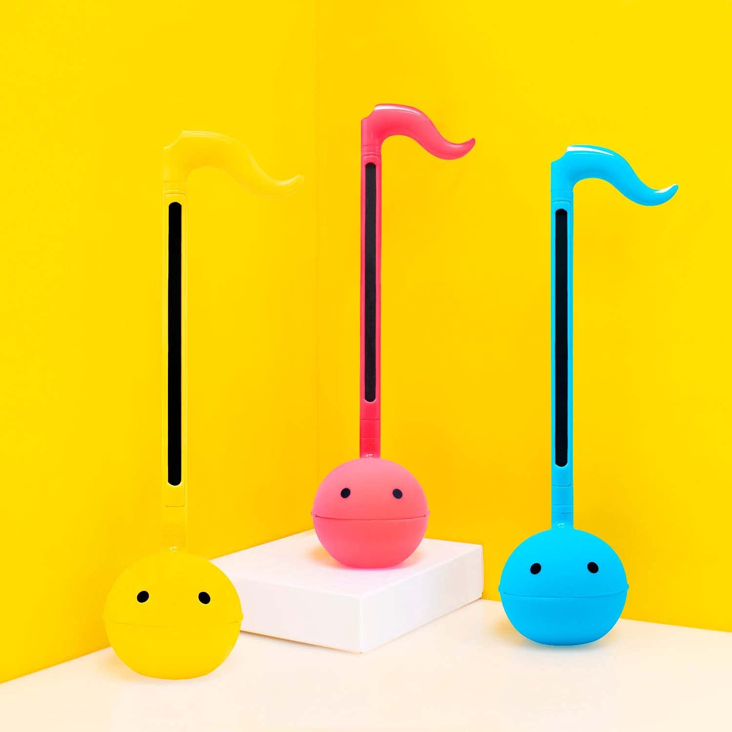 Hamee Otamatone [Color Series] Japanese Electronic Musical Instrument Portable Synthesizer from Japan by Cube/Maywa Denki [English Version] [Regular Size], Yellow