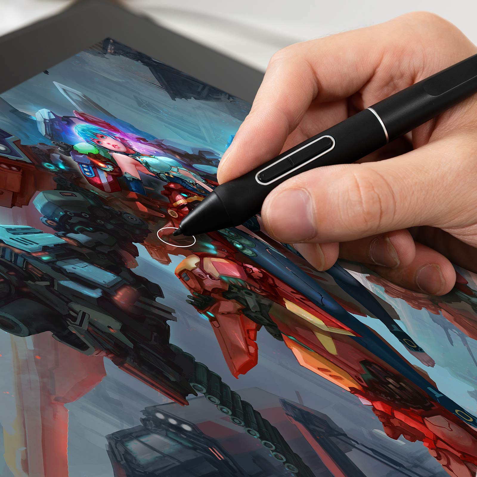HUION Battery-Free Stylus Digital Pen PW517 for Kamvas 13, Kamvas Pro 24 (4K), Kamvas 22 Plus, Kamvas Pro 13 (2.5K), Kamvas Pro 16 (2.5K), Kamvas 12, Kamvas 16(2021), KD200, G930L