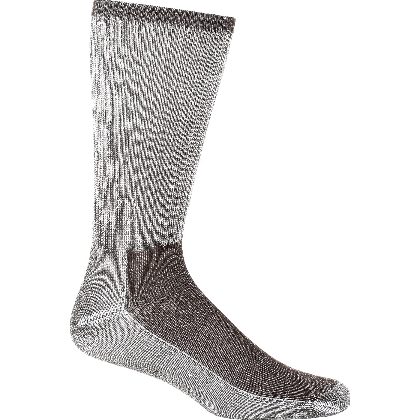 Georgia Dry Knit Crew Socks (2-Pack), Brown, Large