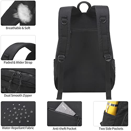 Vendra Moka Waterproof Laptop Backpack Purse for Women and Men, Hiking Travel Backpack