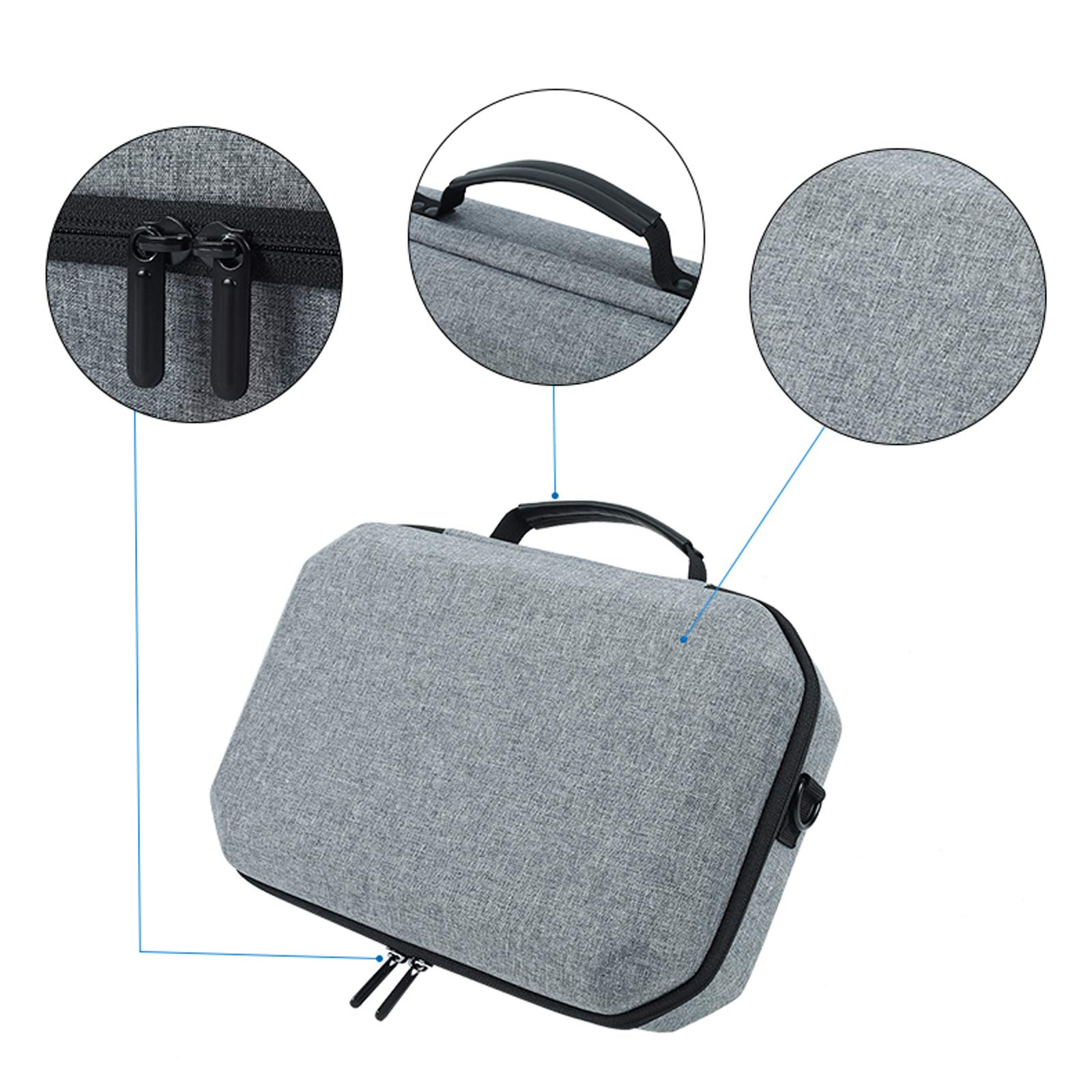 HONGC Case for Oculus Quest 2-VR Shoulder Bags,Oculus Quest & Accessories Travel Bag Storage Box
