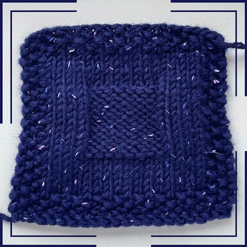 Tweed Twinkles Bulky, Variegated Knit and Crochet Yarn with Flecks, 2 Cakes (400yds/400g) #5 Bulky Chunky Weight (Dark Blue)