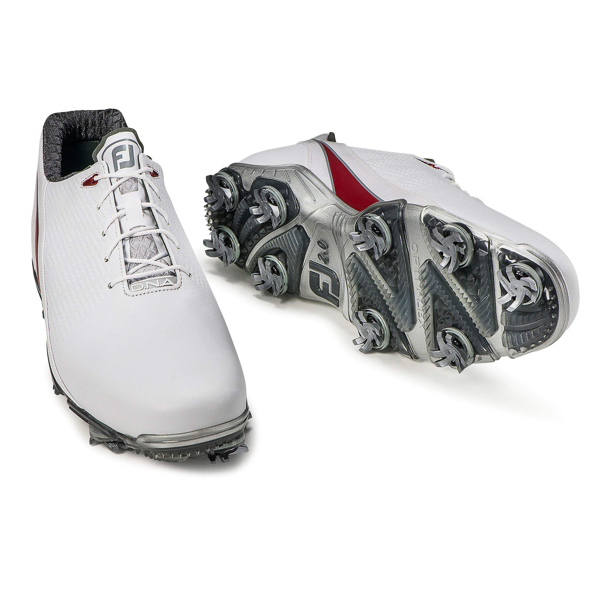 FootJoy Men's D.N.A-Previous Season Style Golf Shoes White 11 M Red, US