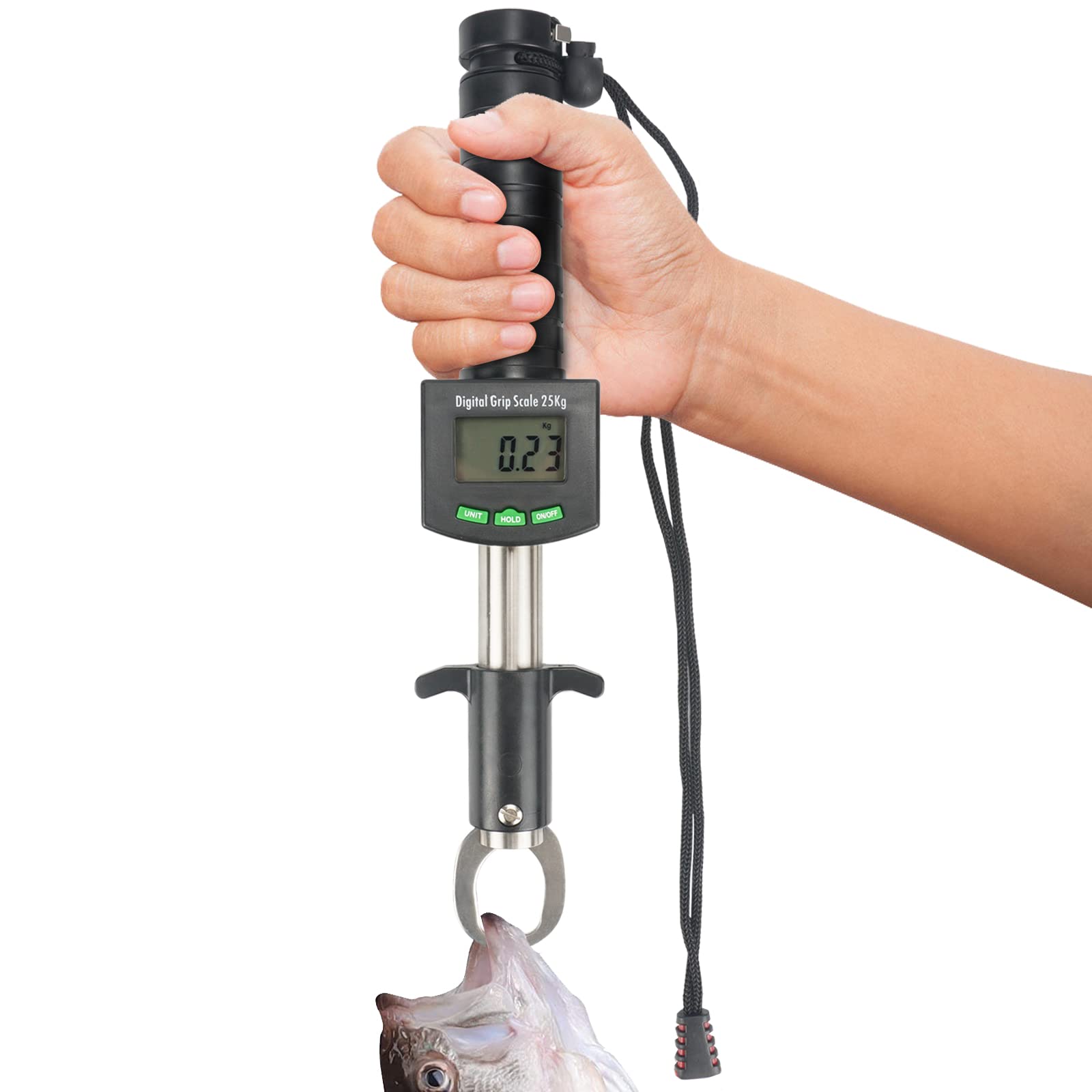 MAVRICMANN Fish Scale, Fish Gripper with Digital Scale, Waterproof Fish Lip Gripper with Measuring Tape, Fishing Gifts for Men