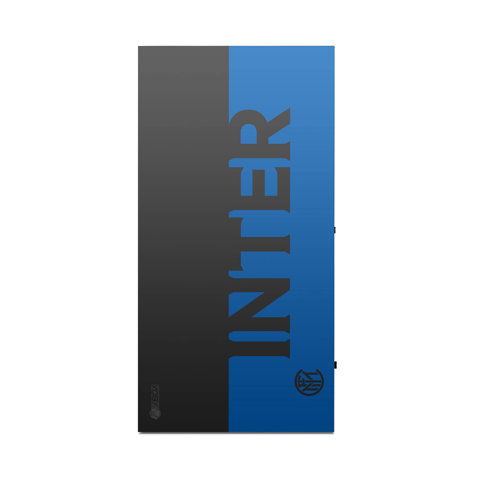 Head Case Designs Officially Licensed Inter Milan Blue and Black Full Logo Vinyl Sticker Gaming Skin Case Cover Compatible with Xbox Series X Console and Controller Bundle