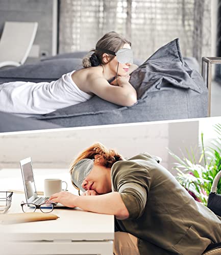 Heated Eye Mask, 100% Cotton USB Steam Warm Compress for Puffy Eyes, Warm Therapeutic Treatment for Dry Eye, Chalazion, Blepharitis