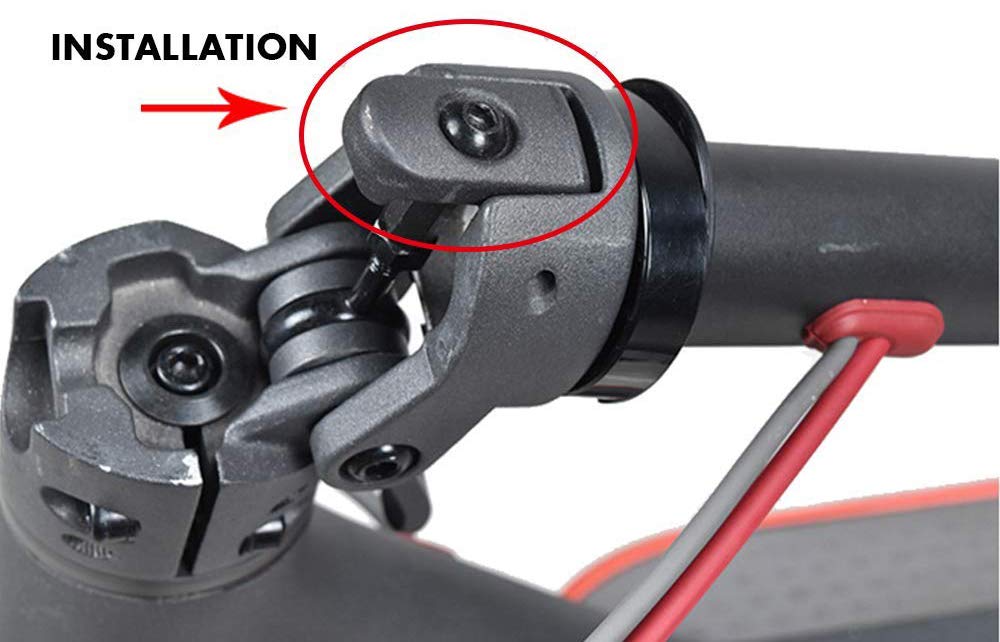 GLDYTIMES Alloy Front Folding Hook Replacement for Xiaomi Mijia M365 Electric Scooter Damping Rubber Buckle for E-Scooter(4 Pcs )