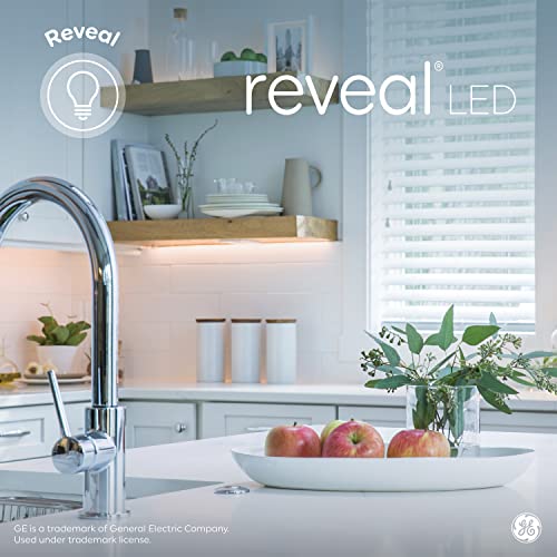 GE Reveal LED Light Bulb, 10.5 Watt (60 Watt Eqv) A19 Standard Bulb, White, 1 Count (Pack of 1)