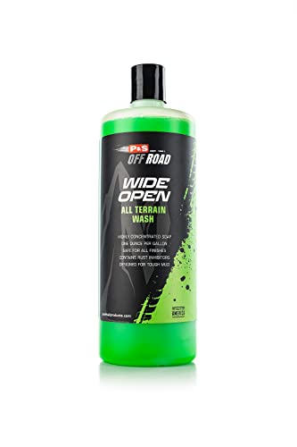 P&S Professional Detail Products - Off Road - Wide Open All Terrain Wash - Highly Concentrated Soap Designed for Tough Dirt & Mud; Safe on All Finishes; Perfect for Side-by-Sides and ATVs (1 Quart)