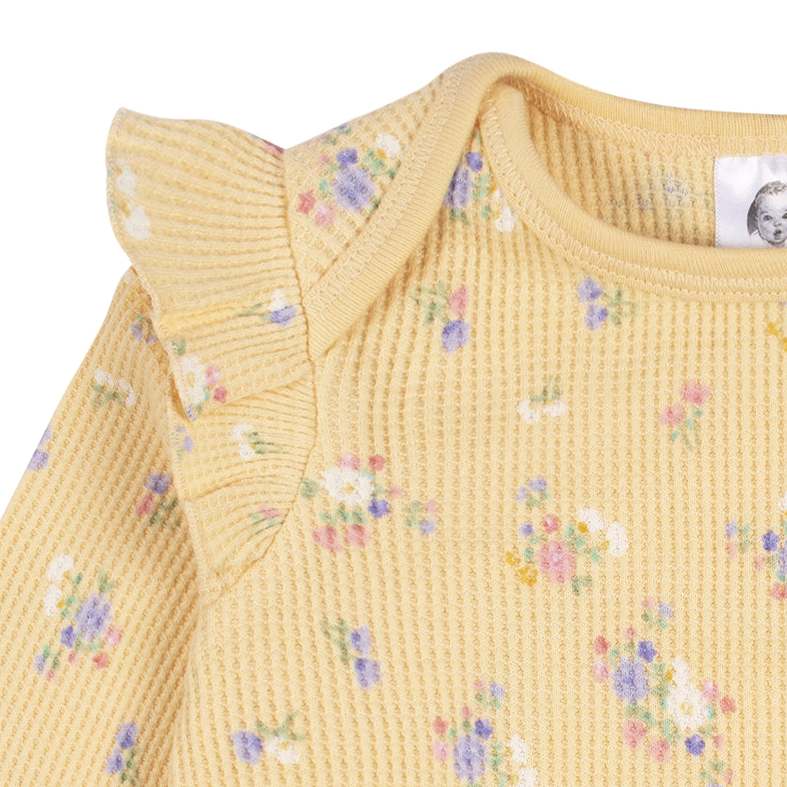 Gerber Baby Girls 2-Piece Long Sleeve Tee & Pull-On Jogger Set, Pink, 3-6 Months