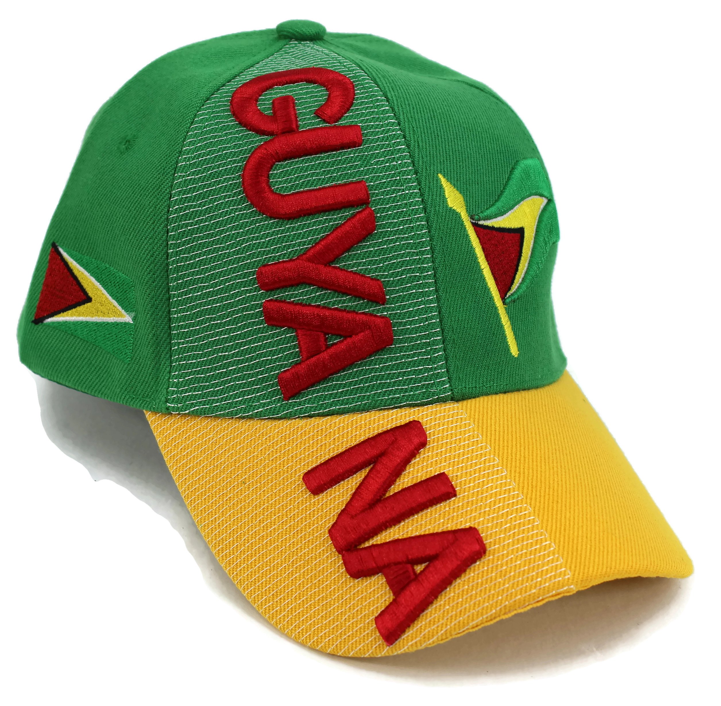 High End Hats Men’s Baseball Cap - Embroidered Baseball Hat for Men Adjustable, Trinidad & Tobago, Black Red, One Size
