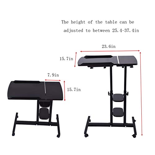 Zewuai Home Office Desk Can Be Raised and Lowered Folding Computer Desk 64cm40cm -U.S. Shipping
