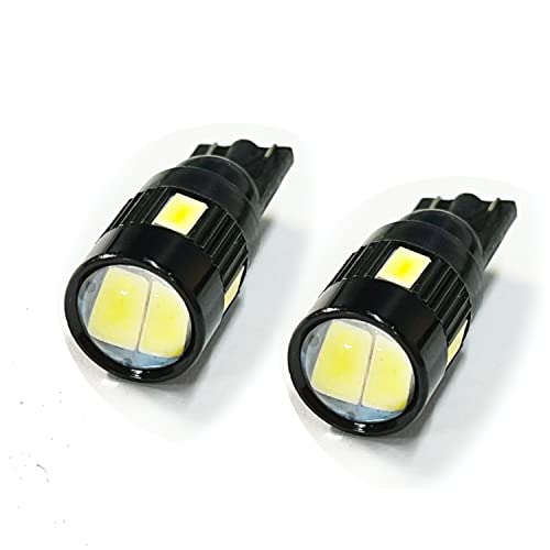 Xotic Tech 1 Set 9-SMD Xenon White T10 BA9 LED Parking Light Bulbs w/Load Resistor Anti-Flicker Error Free Wiring Adapters Compatible with BMW F30 3 Seriesā¦