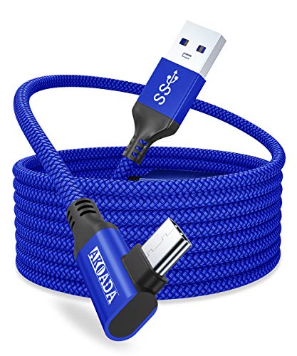 IALEGANT for Oculus Quest Link Cable 20ft, for Oculus Link Cable with Signal Booster, USB C 3.2 Gen1 5gb Cable Compatible with Quest 1 and Quest 2 Headset (Blue)