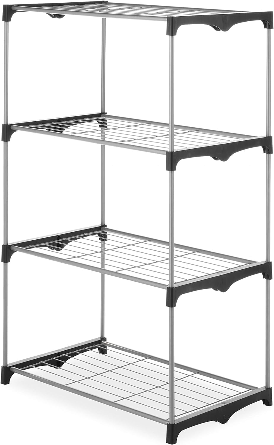 QJLSOE4-Tier Storage Cabinet, Black, YST-020
