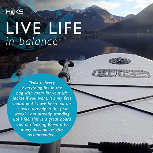 HIKS Maori 11'2" / 3.4m Stand Up Paddle Board SUP Set Inc Paddle, Pump, Backpack & Leash Suitable All Abilities Ideal Beginners Inflatable Paddleboard Kit