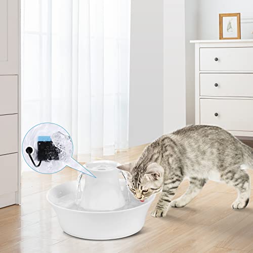 VinDox Replacement Pump for Pet Drinking Fountains- SP-400LV USB Replacement Pump with Adaptor - Compatible with PETSAFE DRINKWELL Ceramic, Stainless Steel and 360 Dog & Cat Water Dispensers