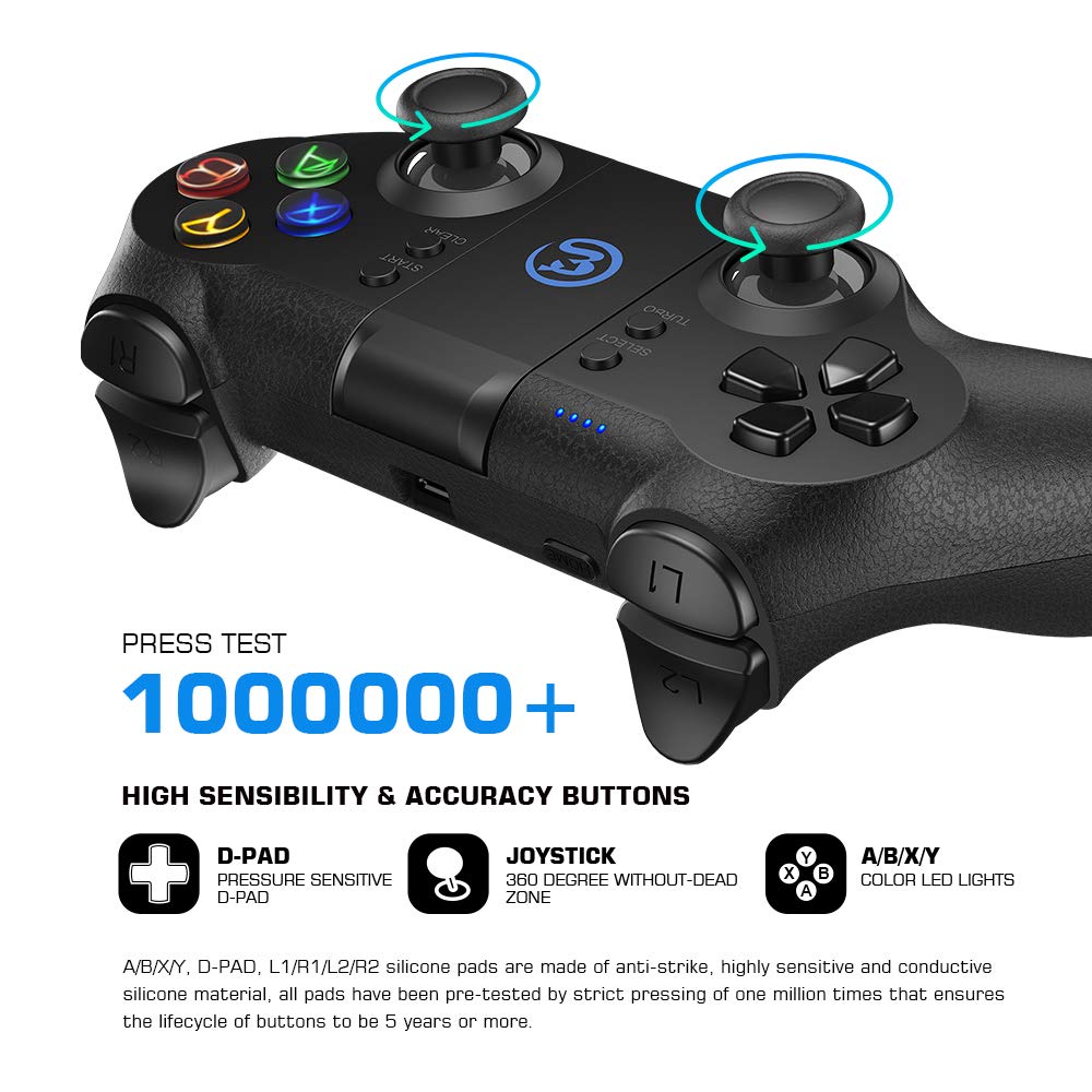 GameSir T1s Bluetooth 4.0 and 2.4GHz Wireless Gamepad Mobile Game Controller for Android / PC / PS3/ SteamOS