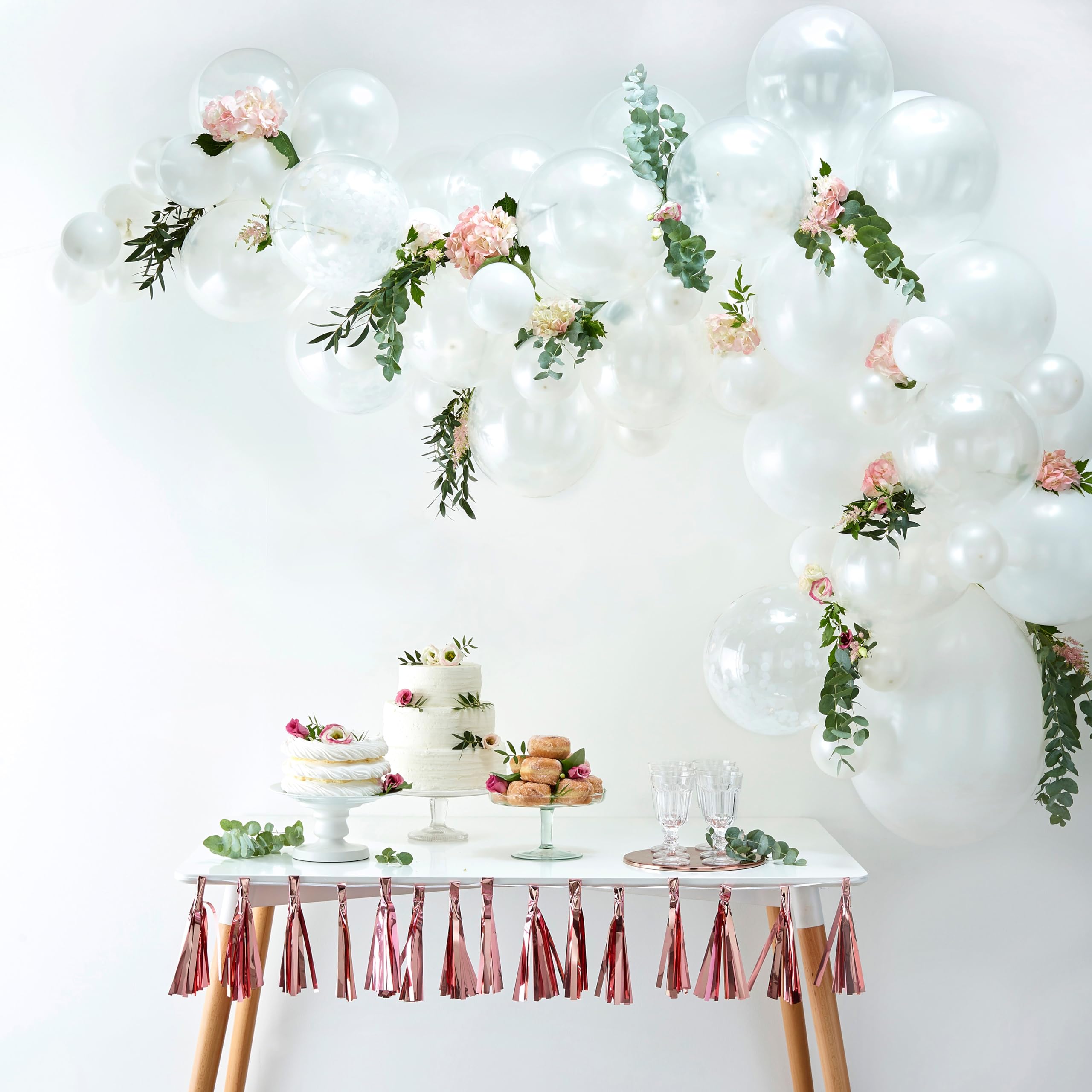 Ginger Ray White DIY Balloon Arch Kit Party Decorations 70 Assorted Pack