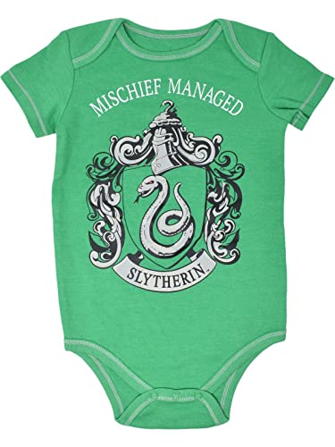 Harry Potter Hogwarts Newborn Baby Boys 4 Pack Short Sleeve Bodysuits 4-pack 0-3 Months