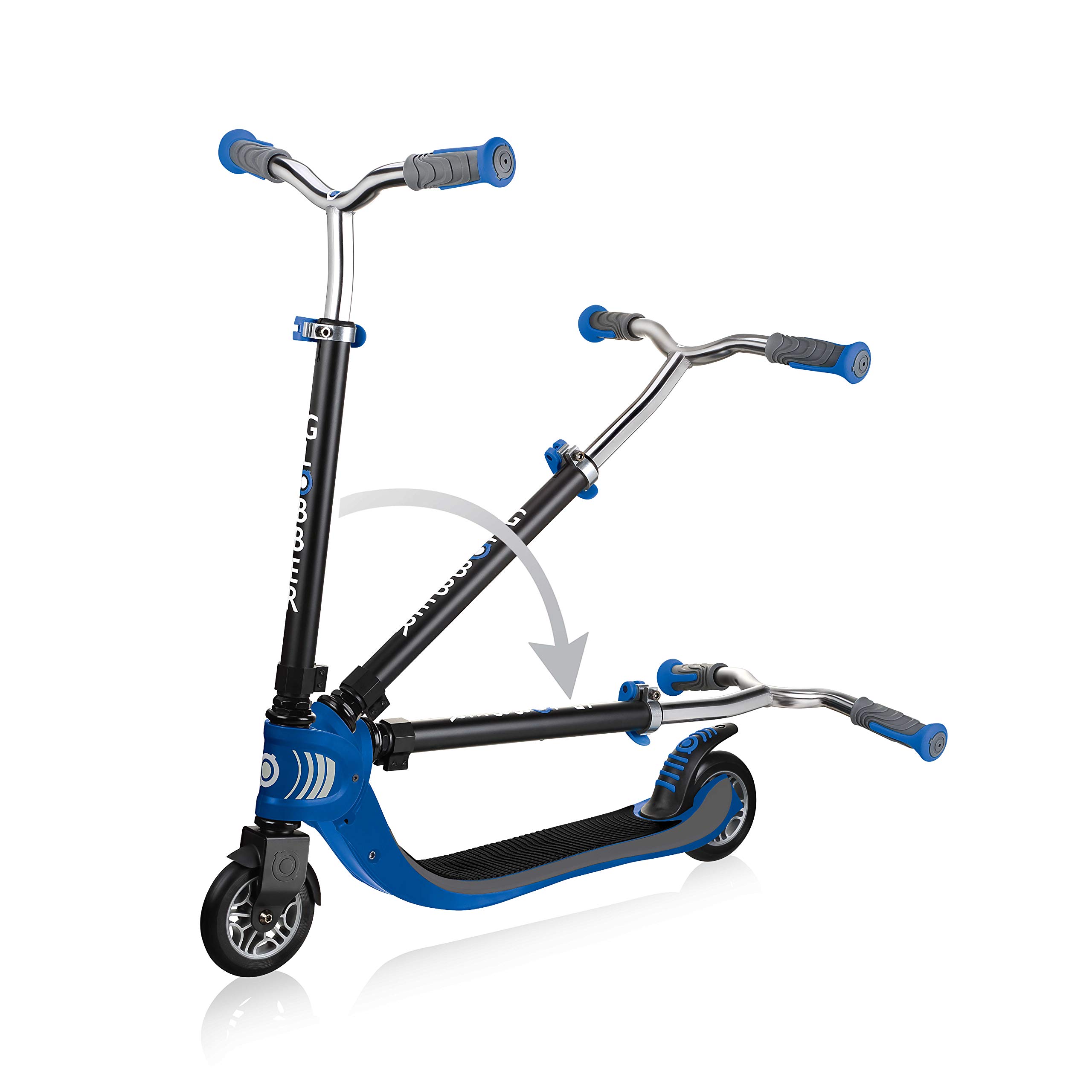 Globber Flow Foldable 125 2-Wheel Scooters Perfect Choice for Children to Transition to Their First 2-Wheel Scooter. Adjustable Features, Robust Design