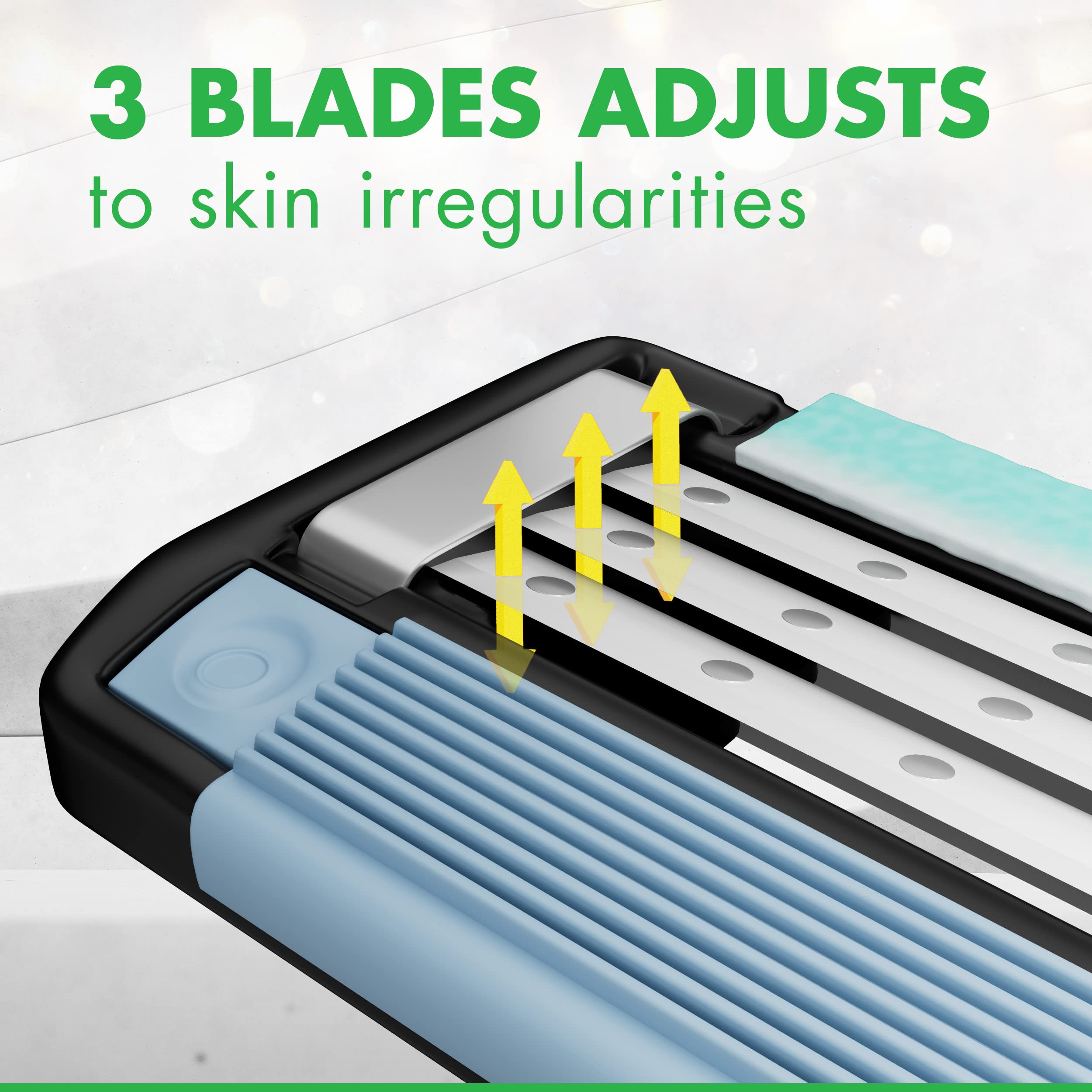 Gillette Mach3 Men's Disposable Razor, Sensitive, 6 Razors