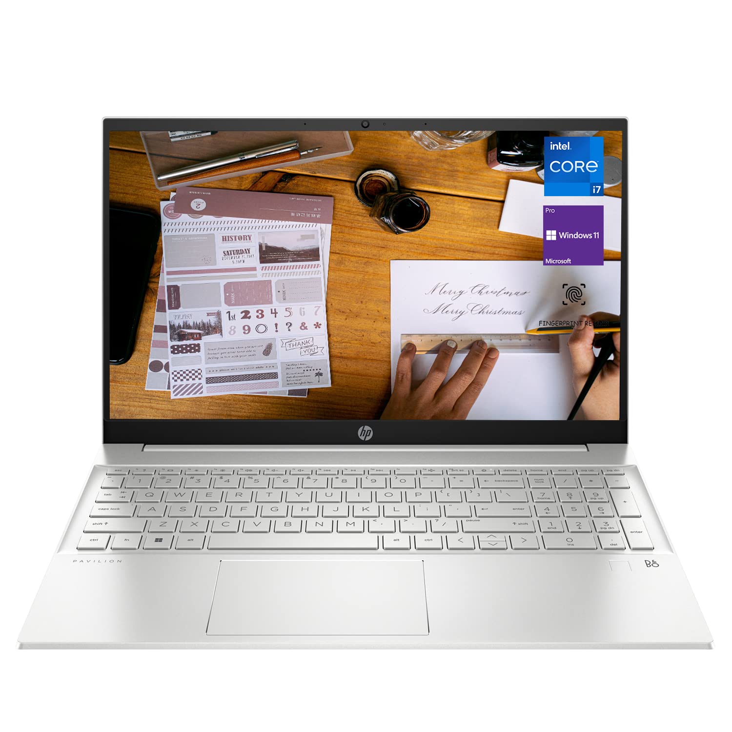 HP Newest Pavilion 15 Business Laptop, 15.6'' Full HD Display, Intel Core i7-1195G7 Processor, 64GB RAM, 2TB SSD, Fingerprint Reader, HDMI, Webcam, Windows 11 Pro, Silver