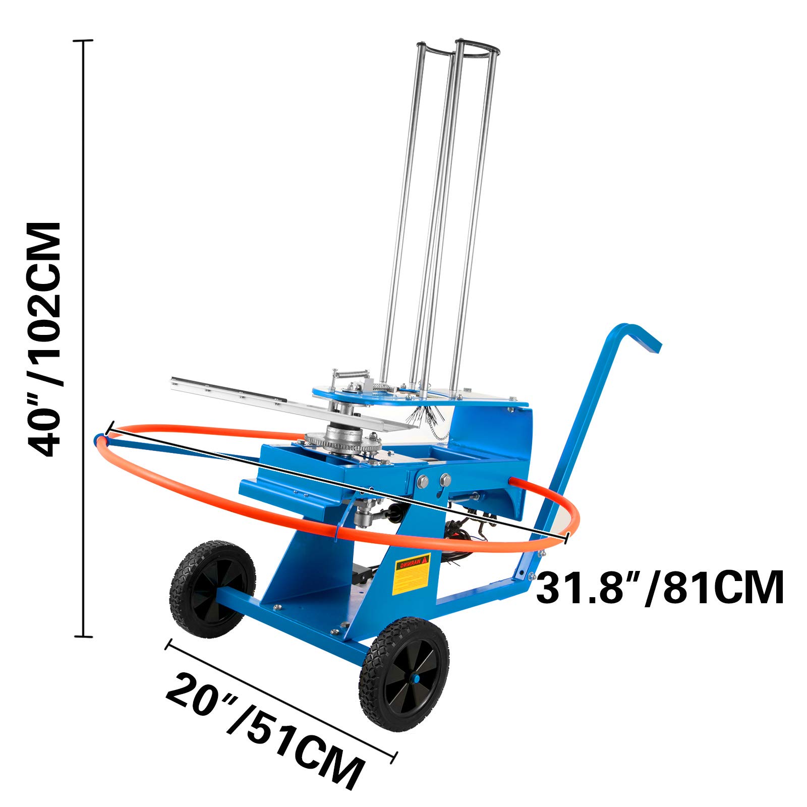 Happybuy Clay Pigeon Thrower 50 Clay Capacity Automatic Trap Machine Skeet Electronic Trap Thrower with Wheels