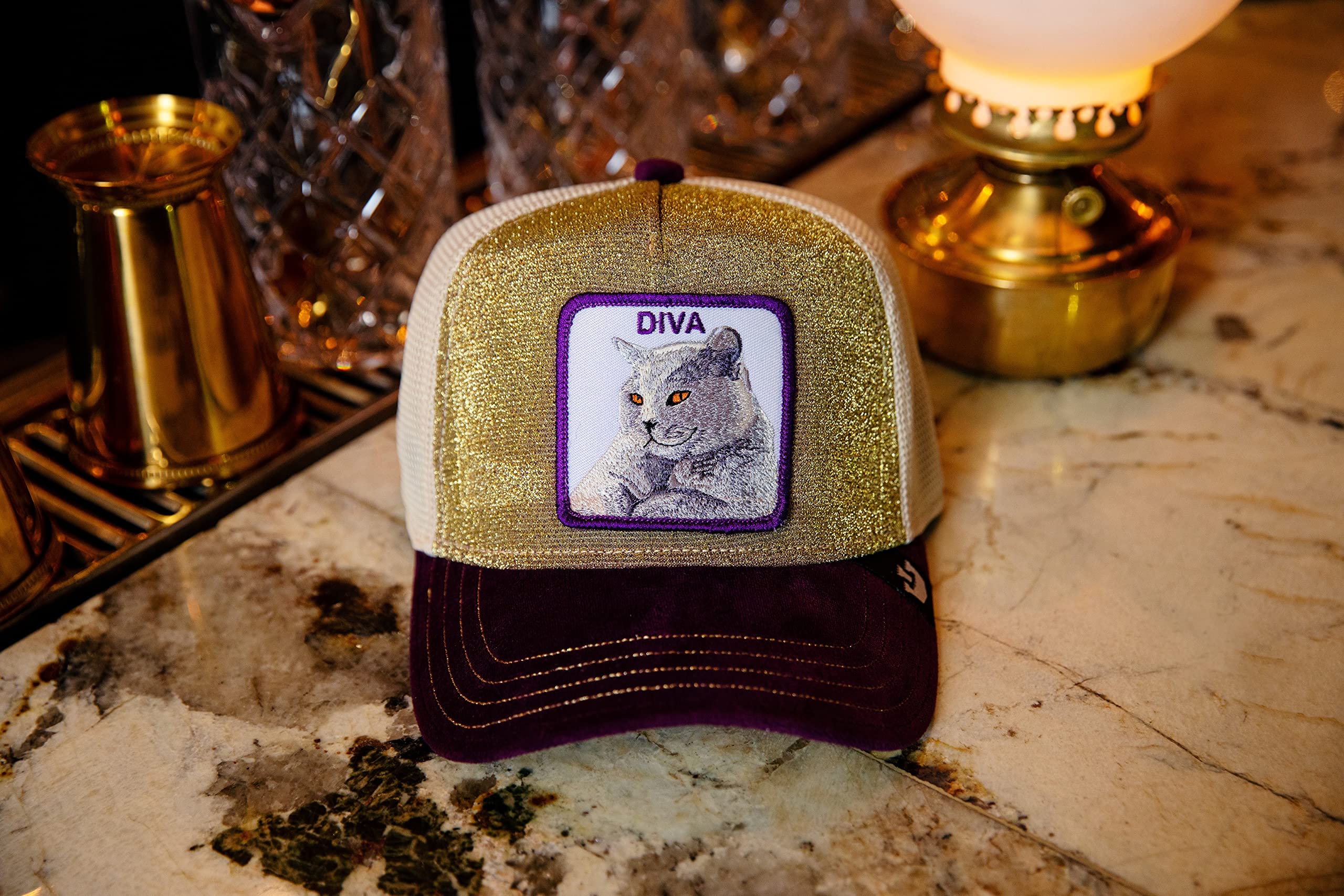 Goorin Bros. The Farm Unisex Floor Show Capsule Adjustable Trucker Cap, Gold (Iconic), One Size